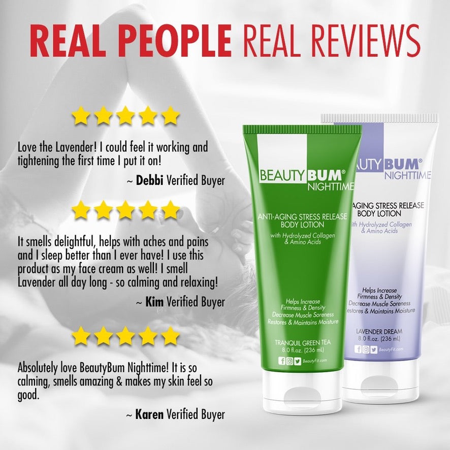 BeautyBum® Night Time Anti-Aging & Anti-Stress Lotion – BeautyFit